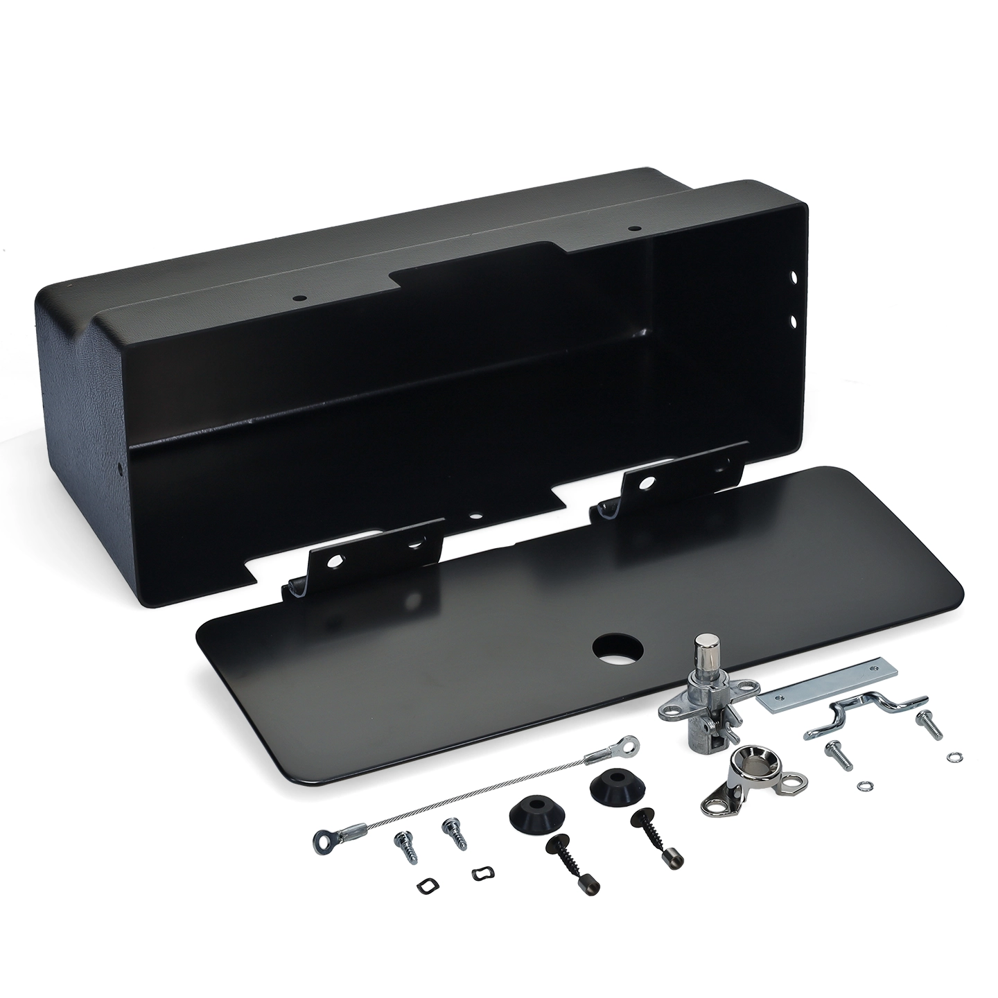 Complete Glove Box Kit with Door Hinges 66-77 Bronco